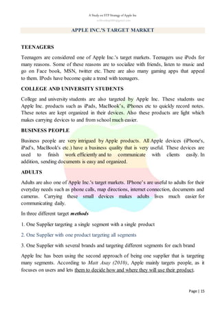 Stp strategy | DOCX