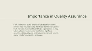STQC Certification Consultantppt.pptxhyh | PPTX