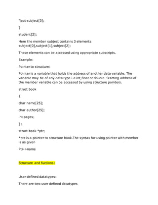 Structure and Typedef | DOCX | Programming Languages | Computing