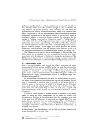 Railway heritage, an opportunity to the future. | PDF