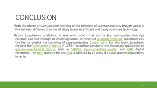 josphenson junction | PPTX