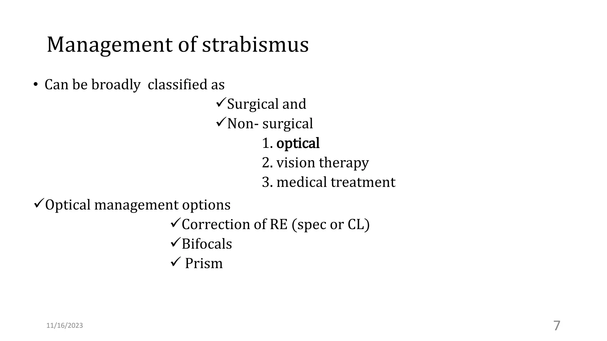 Optical management of strabismus.pptx