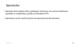 Optical management of strabismus.pptx | Eye and Vision Conditions ...