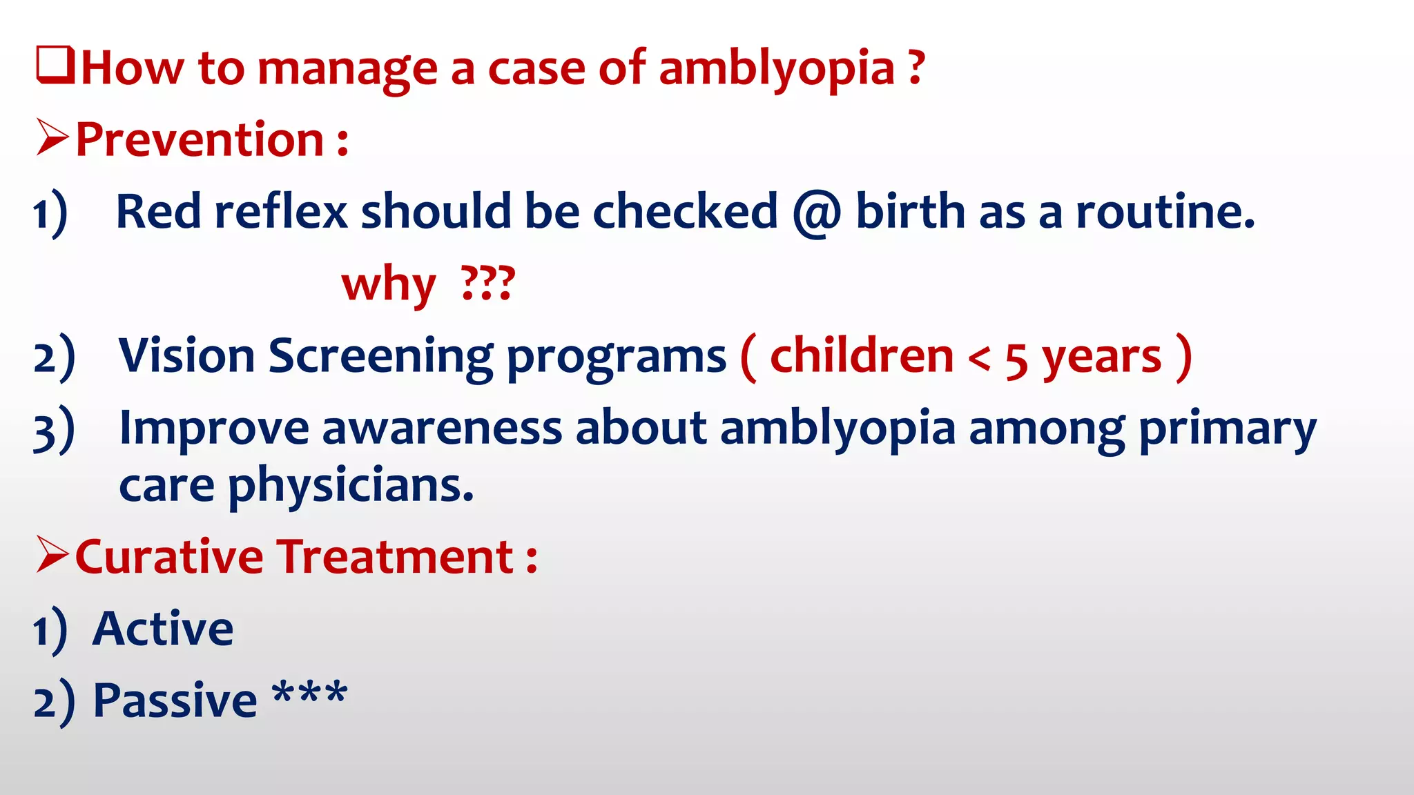 Strabismic amblyopia | PPTX