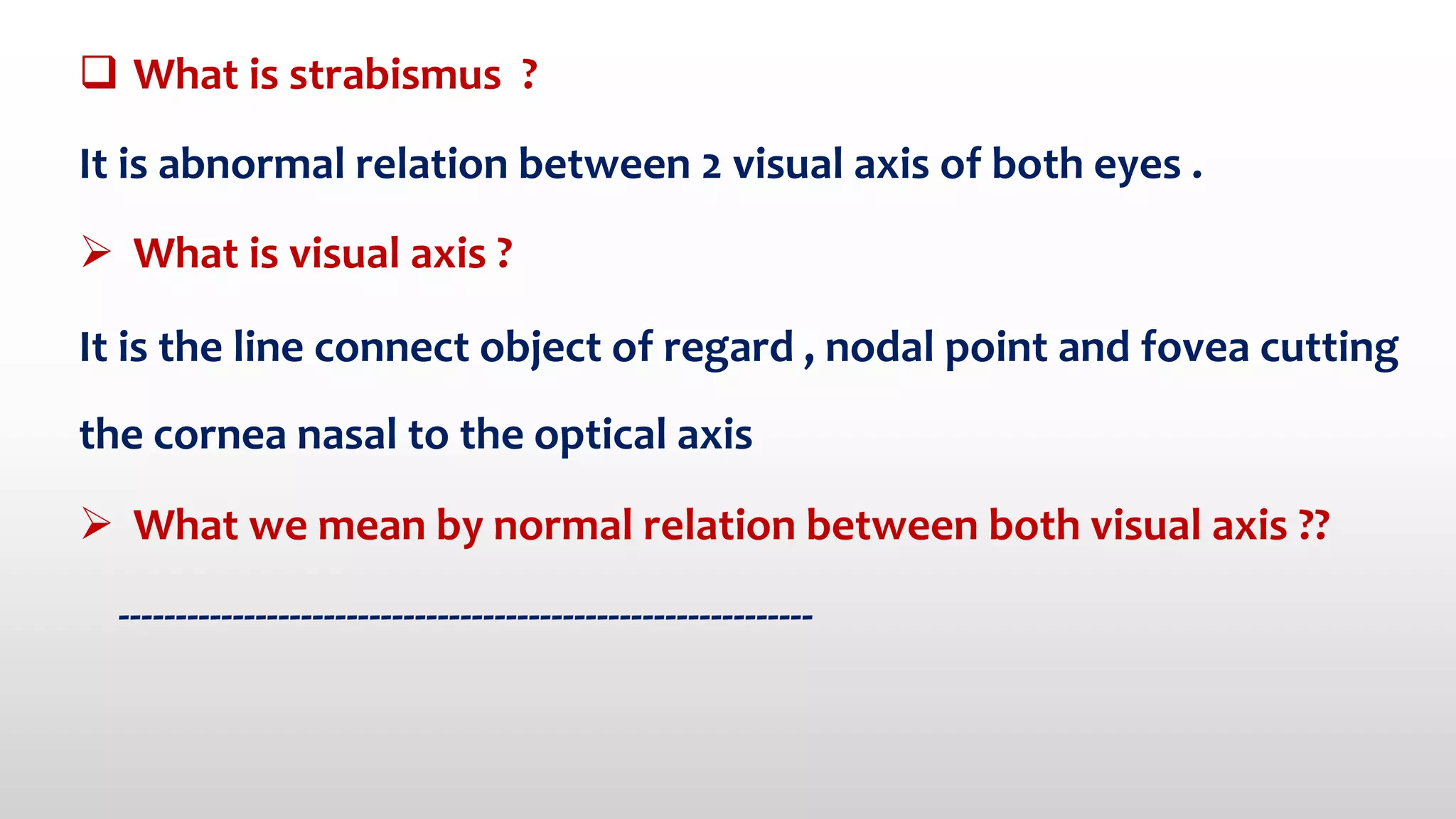 Strabismic amblyopia | PPTX