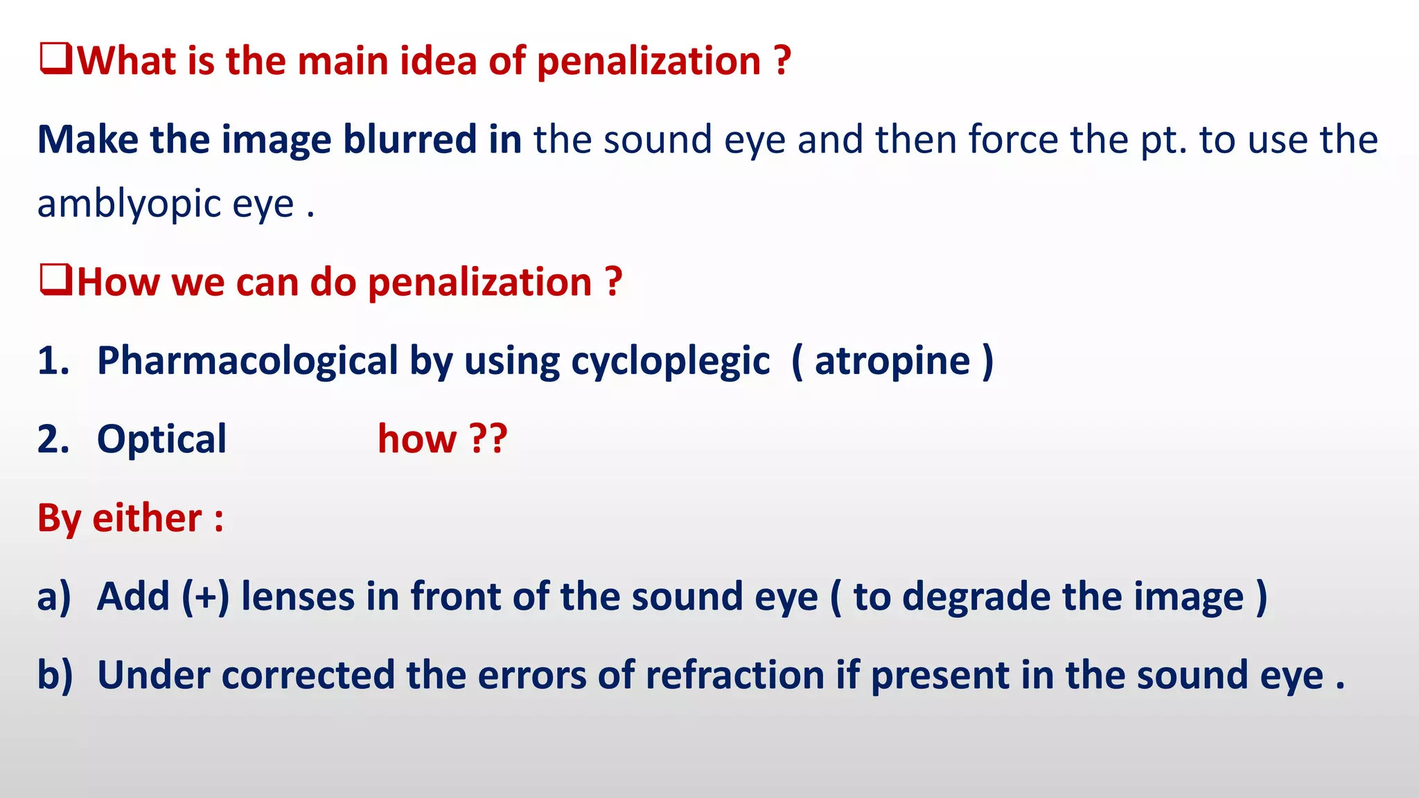 Strabismic amblyopia | PPTX
