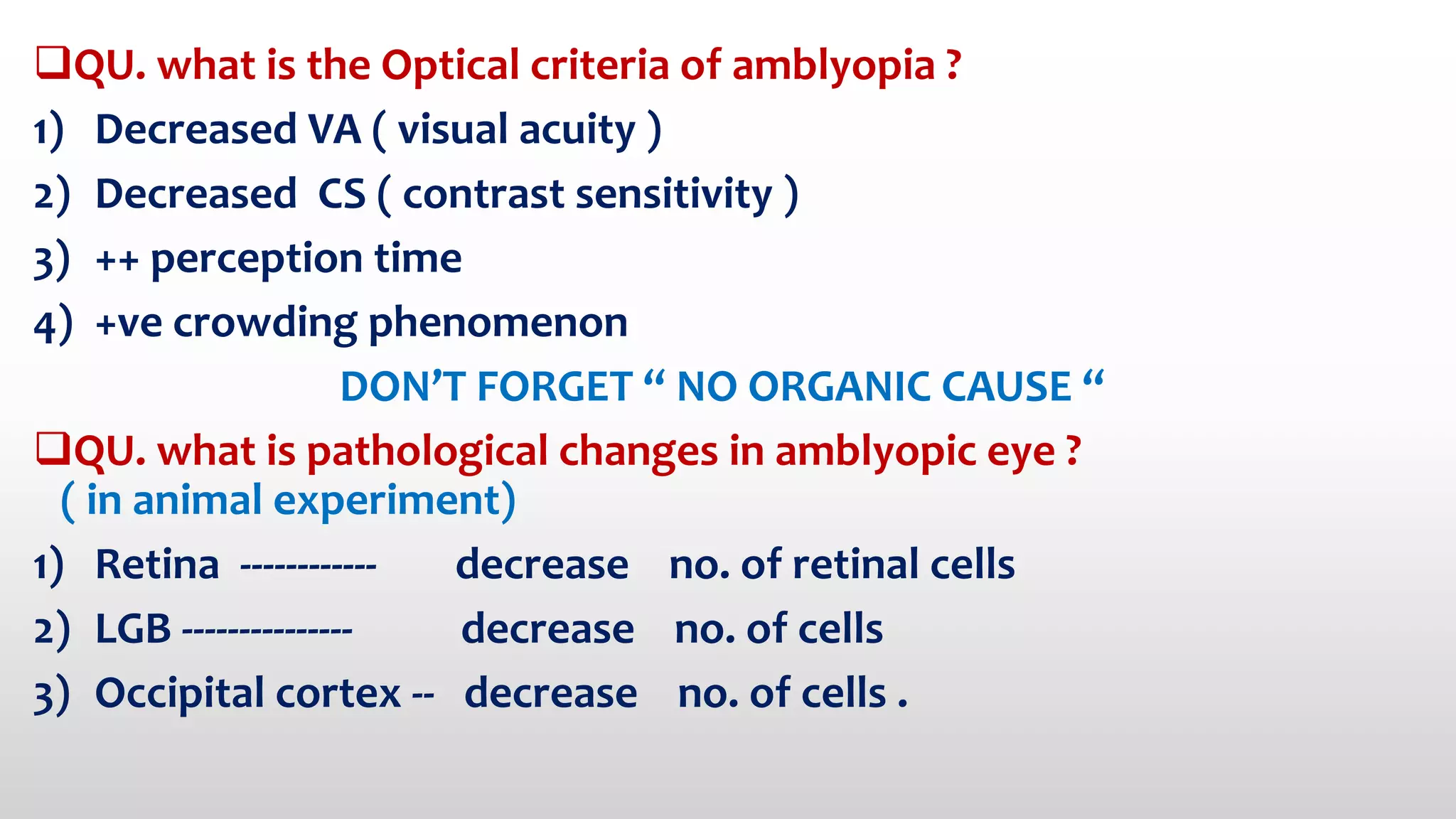 Strabismic amblyopia | PPTX