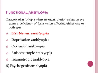 Strabismic ambylopia | PPTX