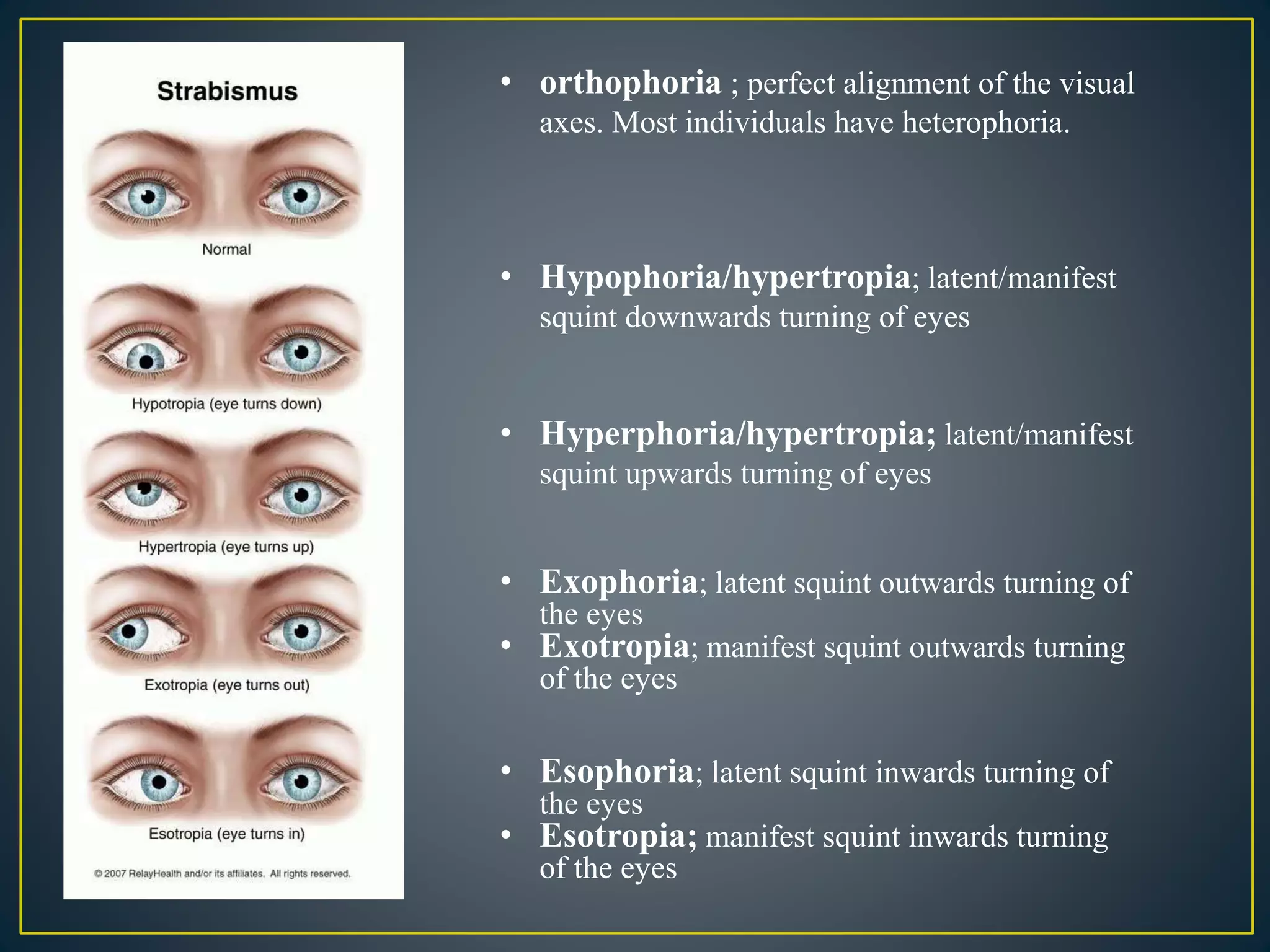 Strabismus-Clinical Examinations | PPTX