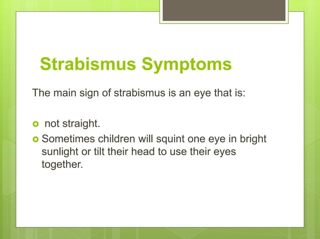 Strabismus | PPTX