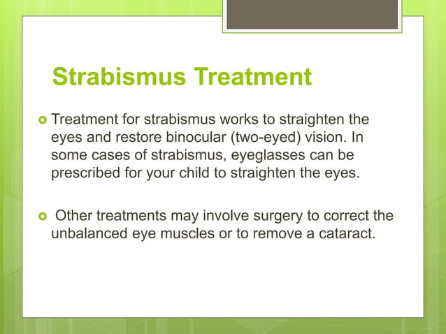 Strabismus | PPTX