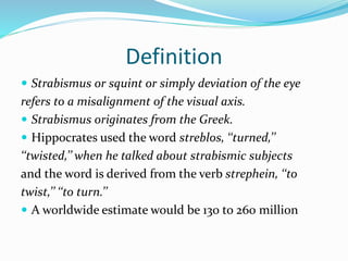 Strabismus | PPTX