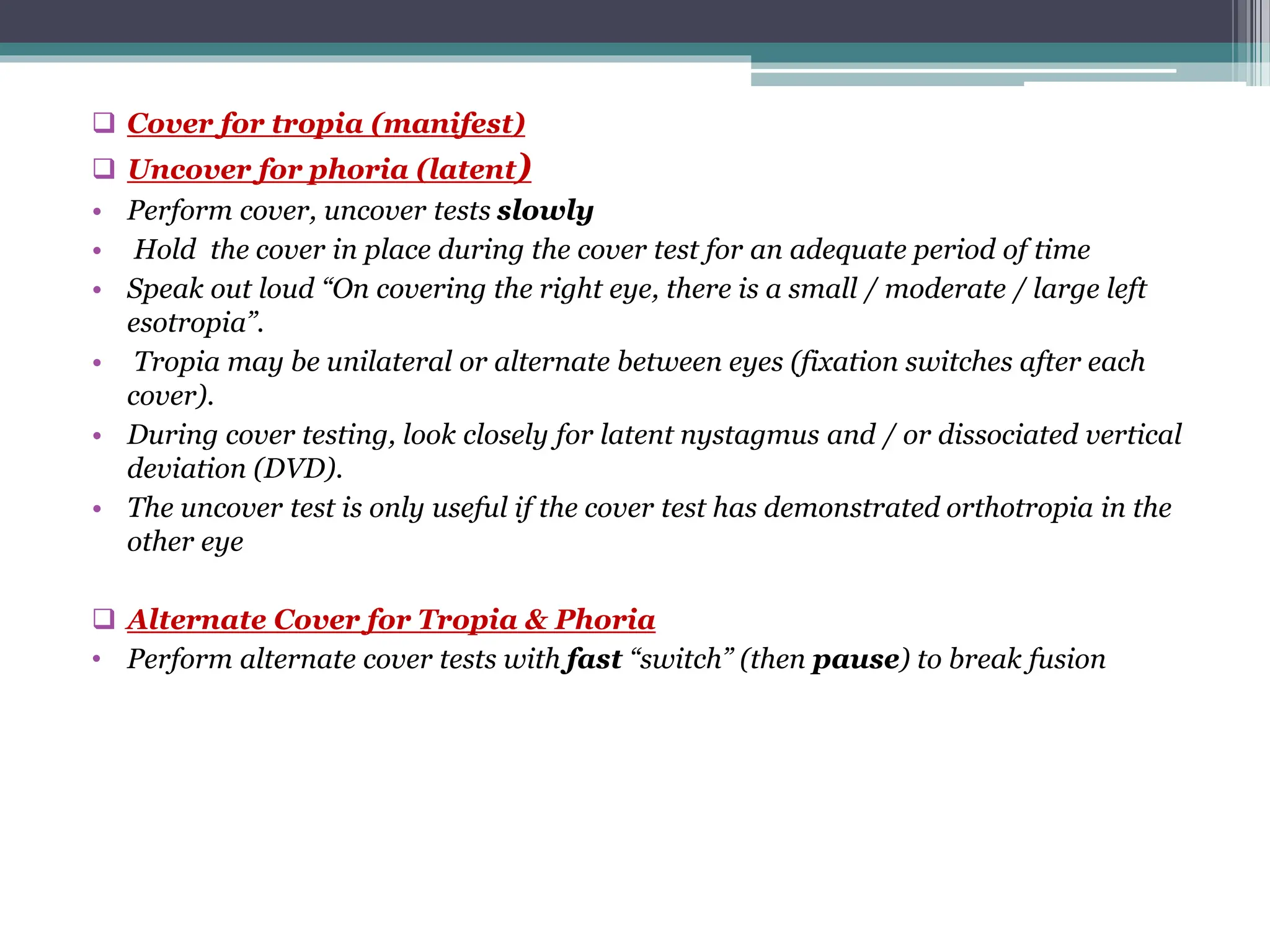 STRABISMUS EXAMINATION.pptx............. | PPTX