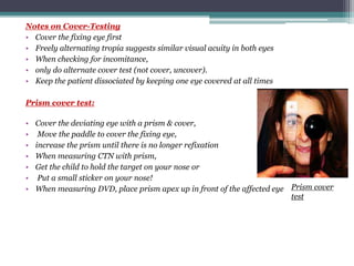 STRABISMUS EXAMINATION.pptx............. | PPTX