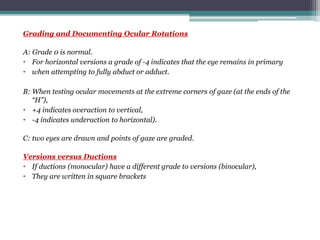 STRABISMUS EXAMINATION.pptx............. | PPTX