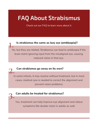 Strabismus in Children and Adults - Nexus Eye Care | PDF