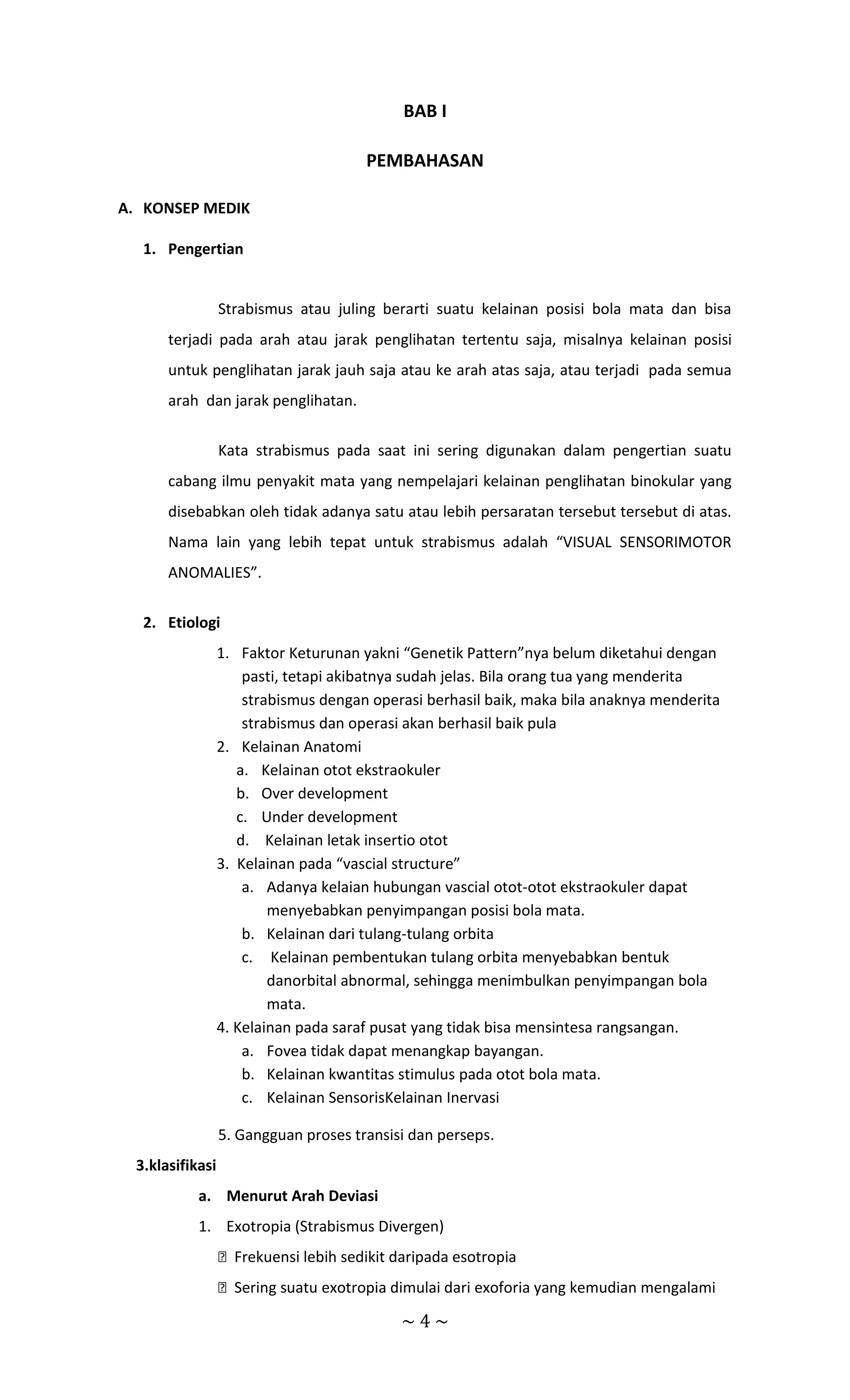 Strabismus kelompok | DOCX