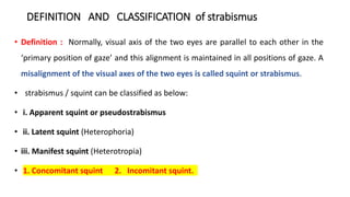 Strabismus o.a class | PPT