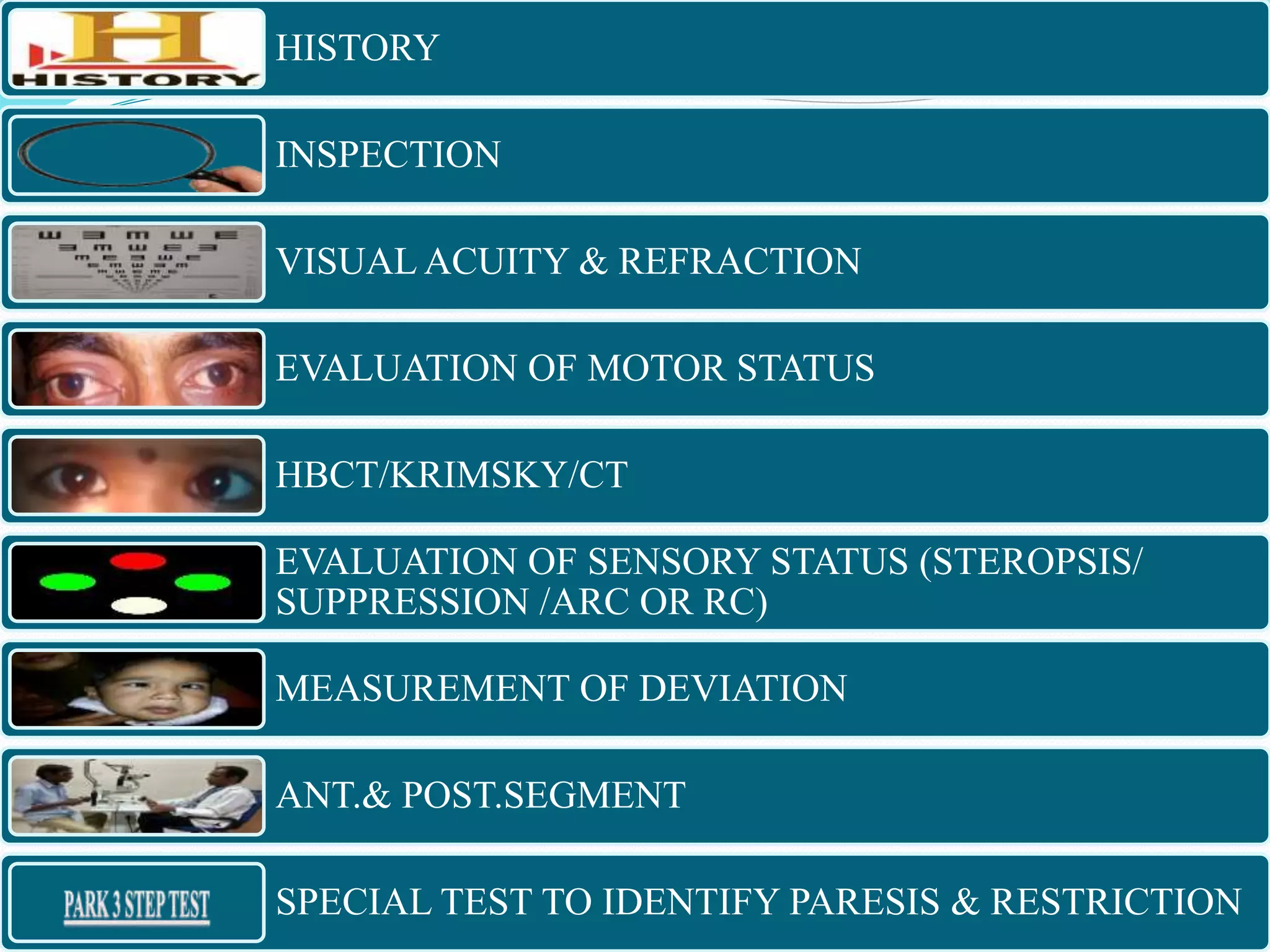 Strabismus patients evaluation | PPTX