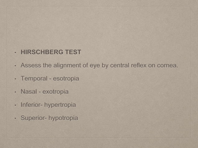 approach to a strabismus patient | PPTX