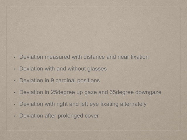 approach to a strabismus patient | PPTX