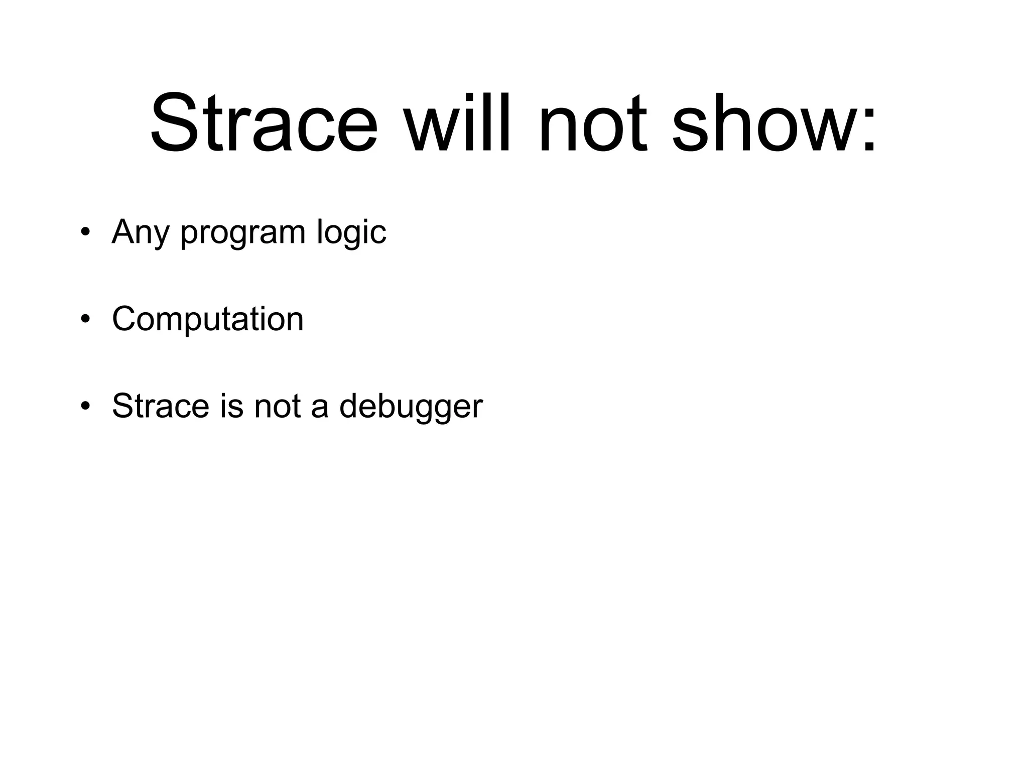 Using strace | PPT