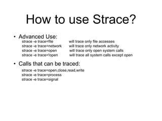 Using strace | PPT
