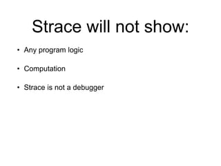 Using strace | PPT