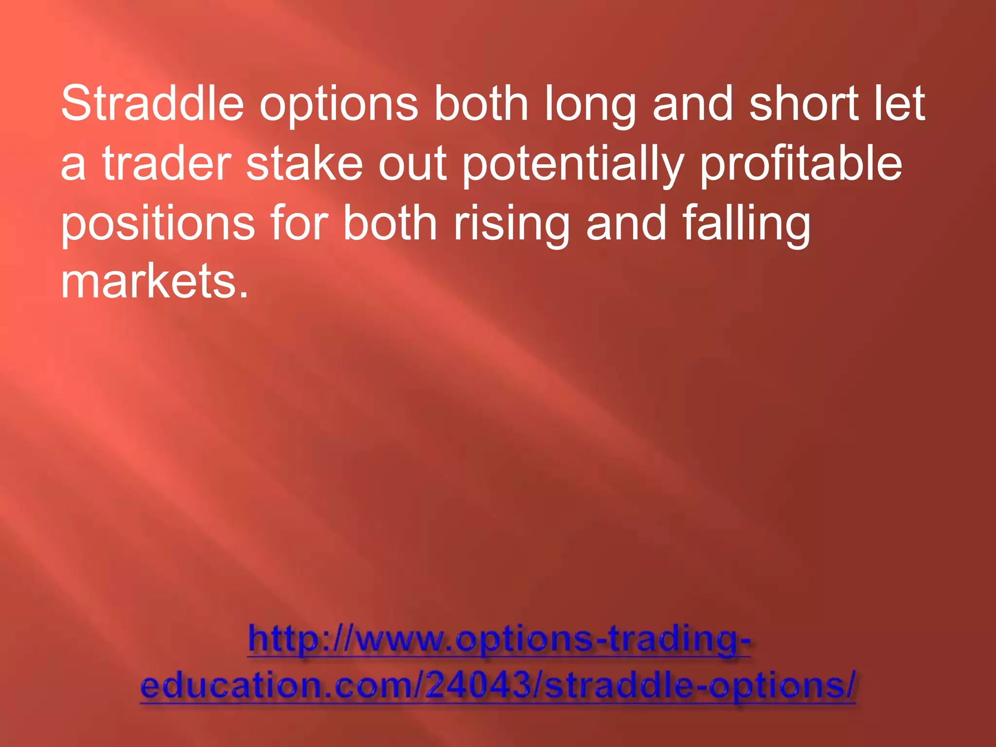 Straddle Options | PPTX