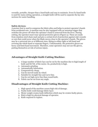 Straight Knife Cutting Machine. | DOCX