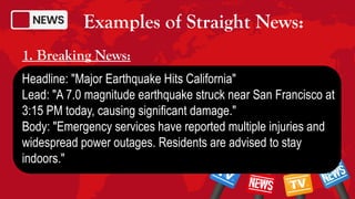 straight news.pptx lesson for grade 7 sp | PPTX