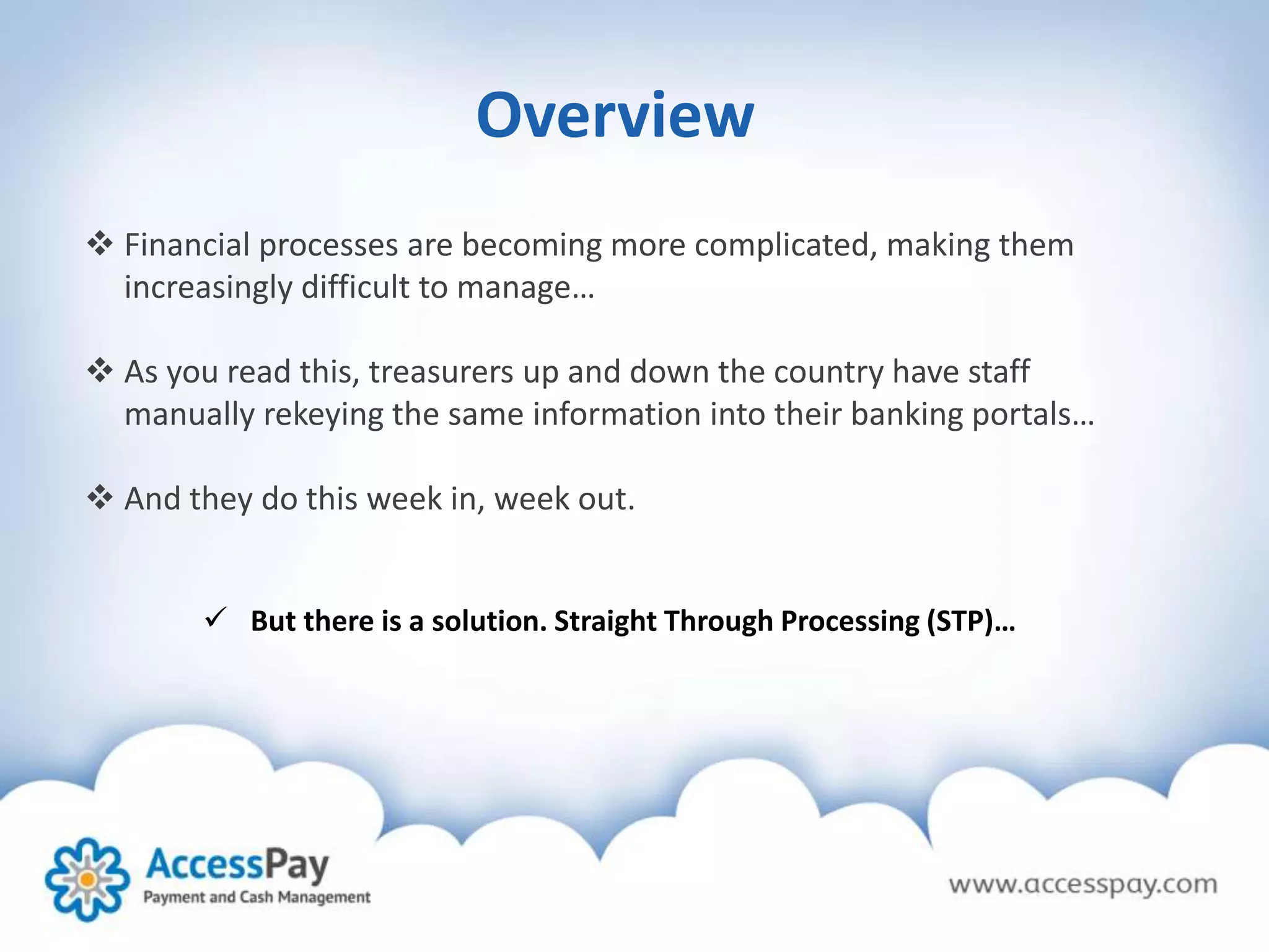 Straight Through Processing - UK online payment methods | PPTX