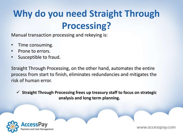 Straight Through Processing - UK online payment methods | PPT