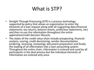 Straight Through Processing With Mdb | PPT