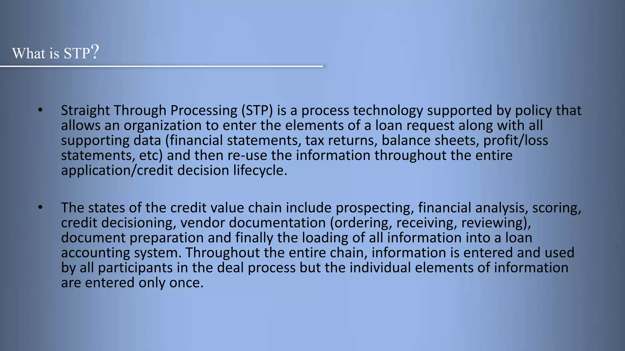 Straight Through Processing | PPTX