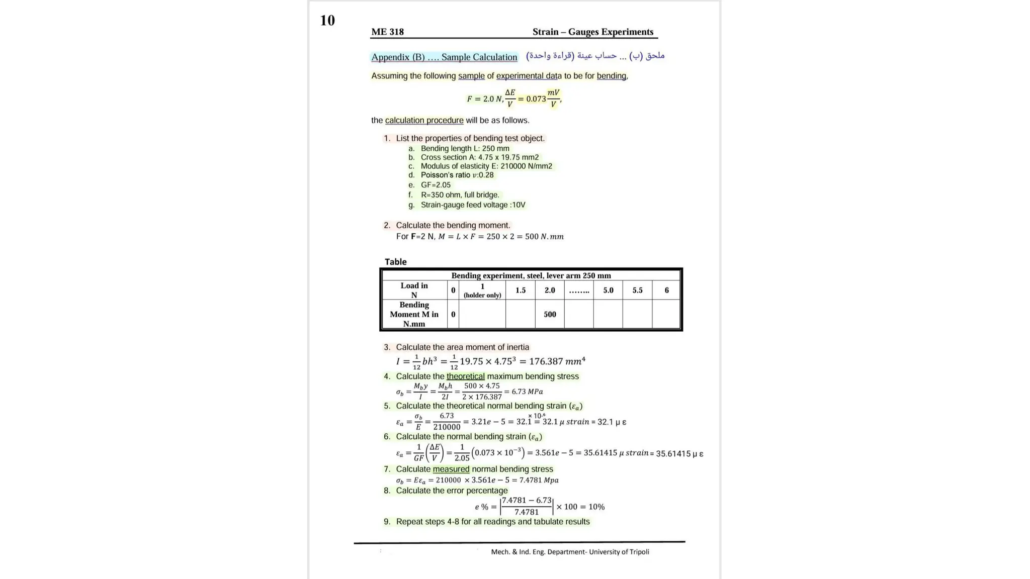 Experimental Strain Gauges Measurement .pptx