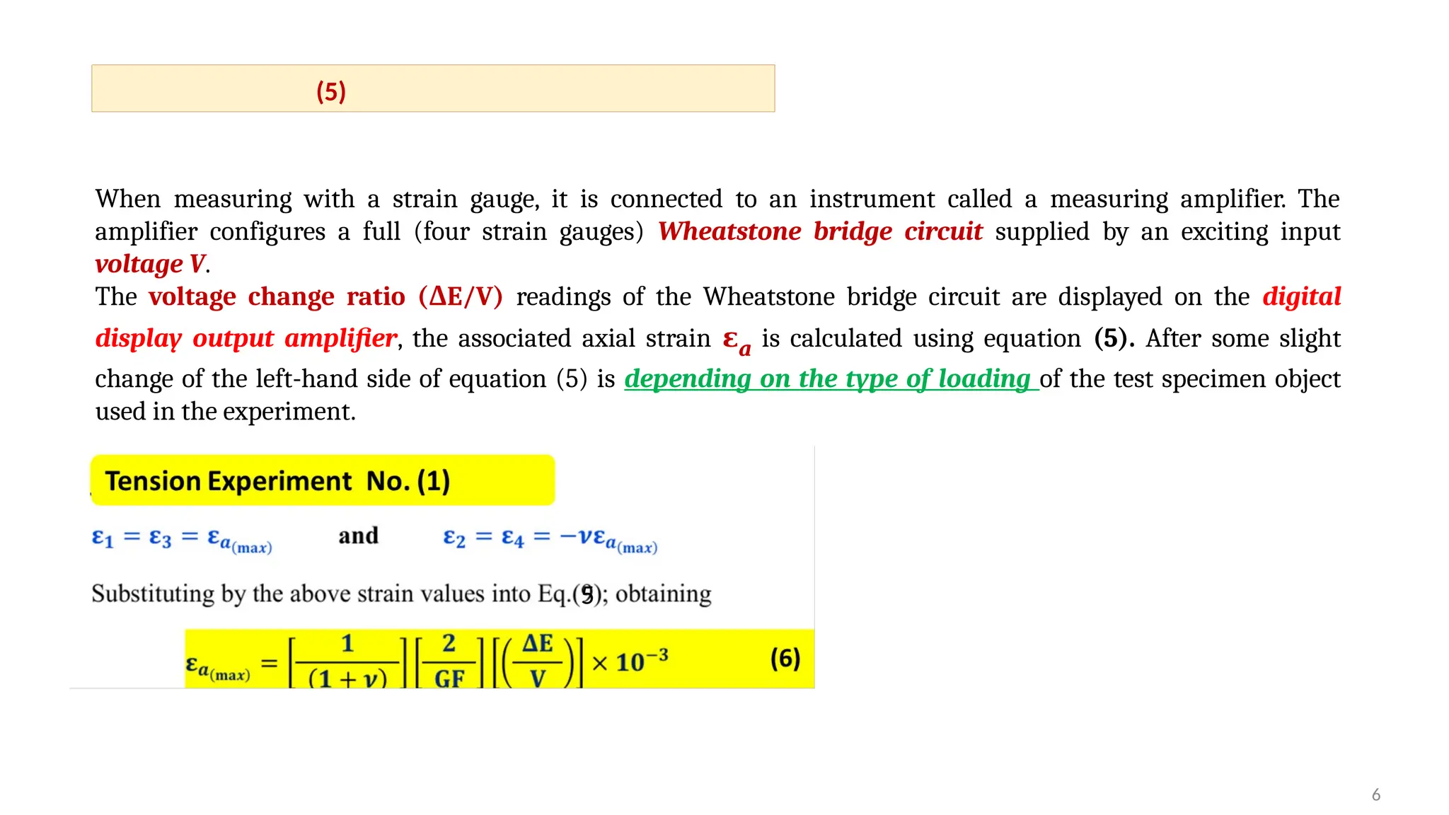 Experimental Strain Gauges Measurement .pptx