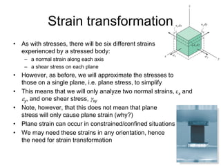 Engineering Strain in Static Design of Members | PDF