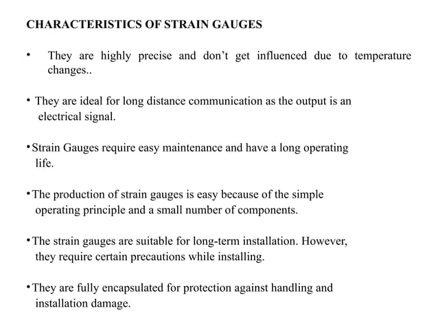 strain gauge paper presentation for senor | PPT
