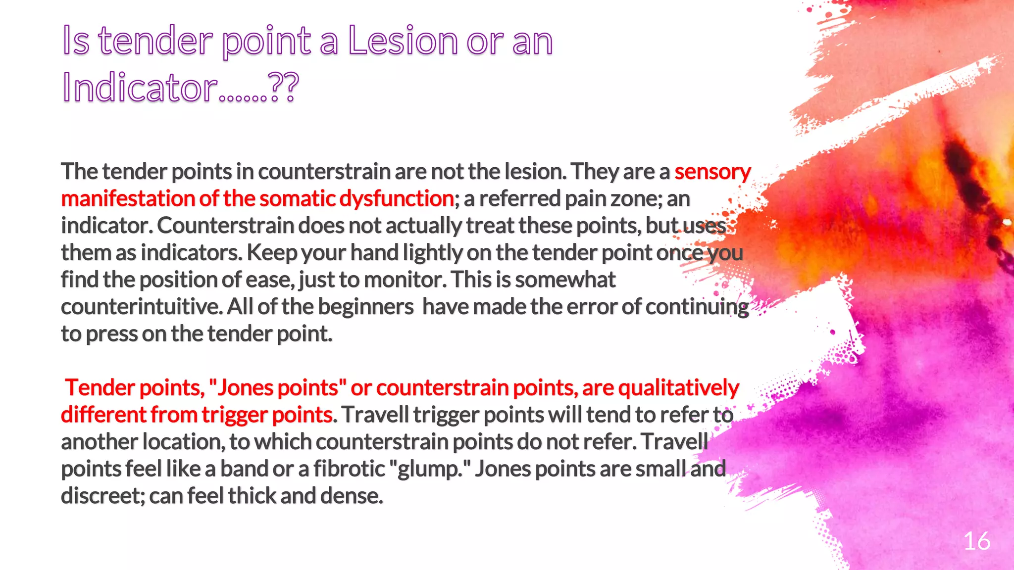 Introduction To Strain Counterstrain Techniques. | PDF