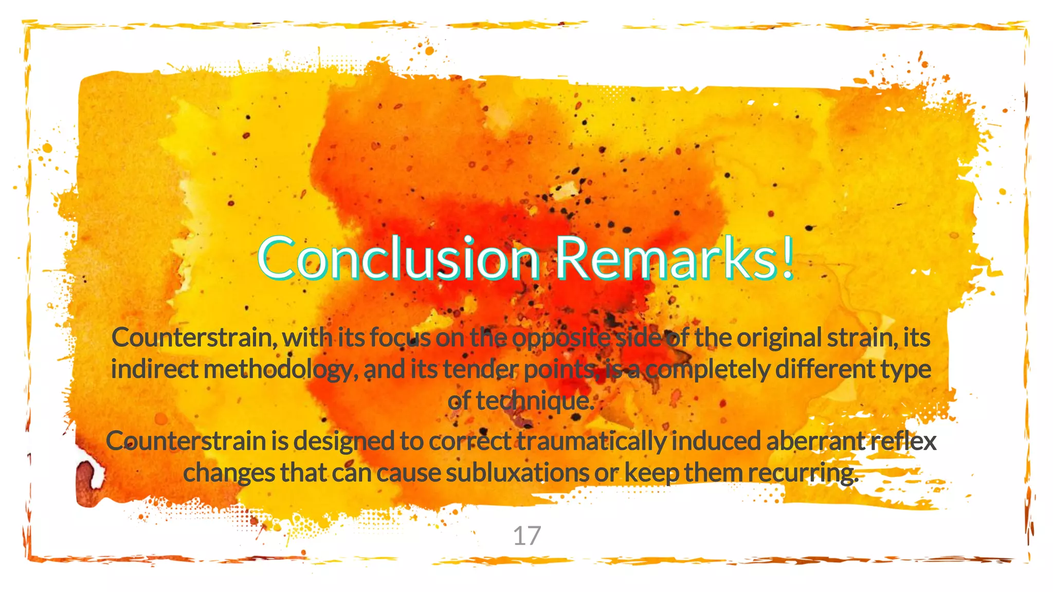 Introduction To Strain Counterstrain Techniques. | PDF
