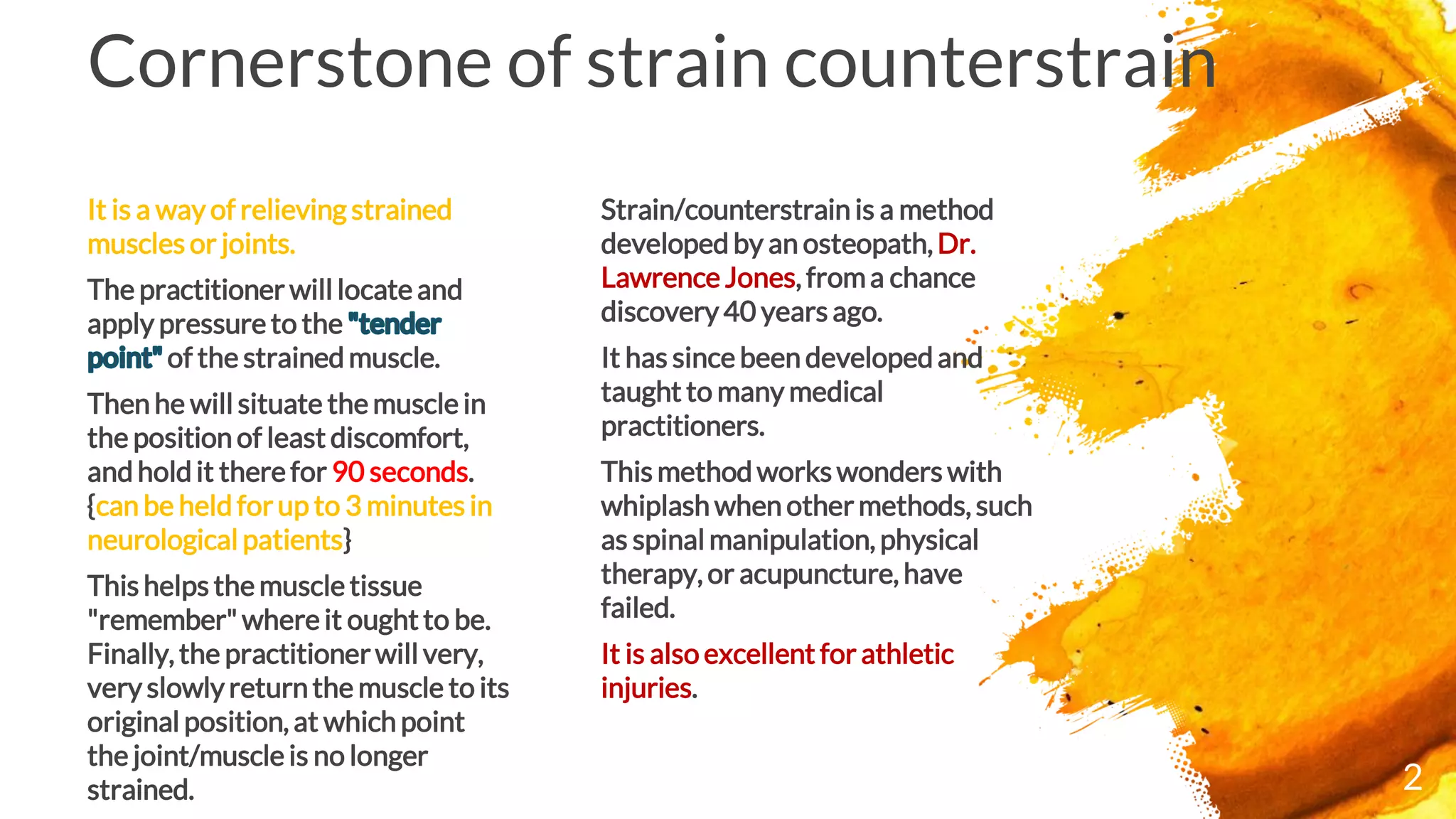 Introduction To Strain Counterstrain Techniques. | PDF
