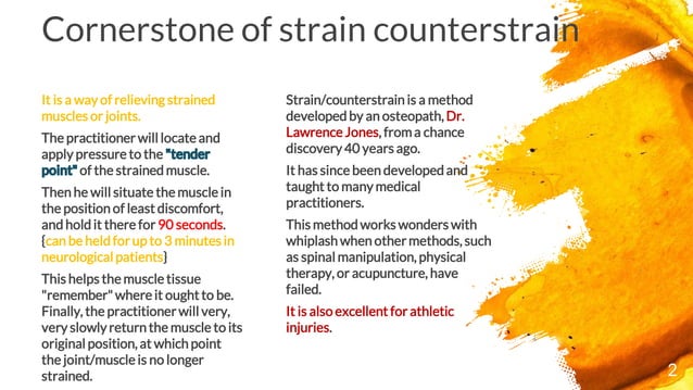 Introduction To Strain Counterstrain Techniques. | PDF | Death, Injury ...