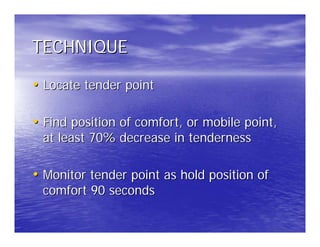 Strain counterstrain powerpoint | PDF