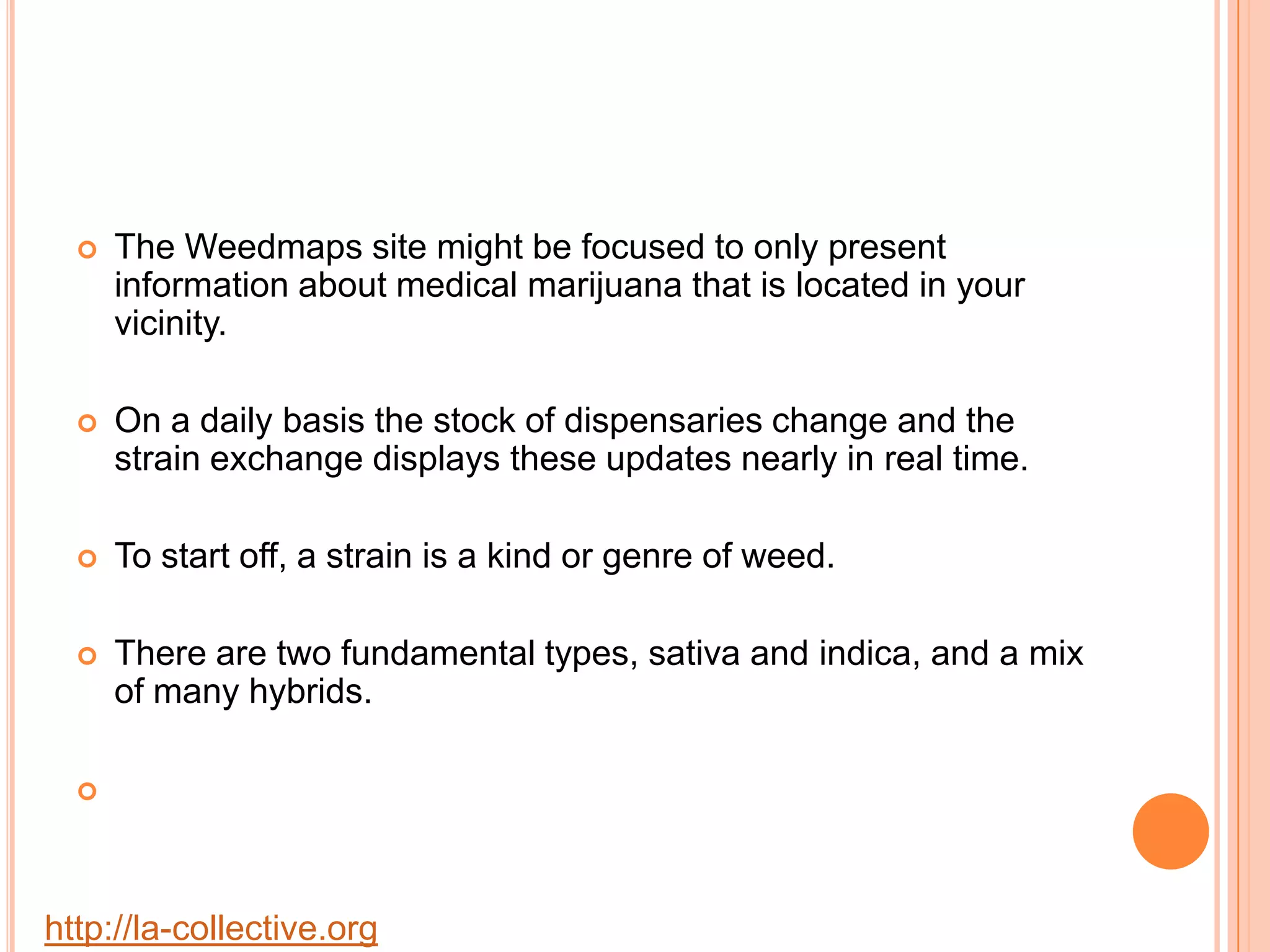 Weedmaps Strain exchange Slideshow | PPTX
