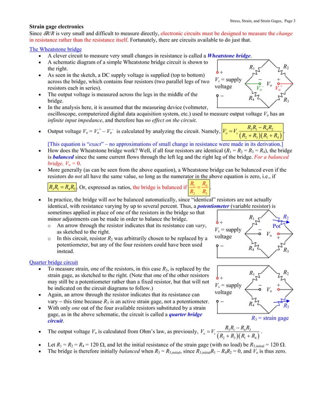 Strain gages | PDF