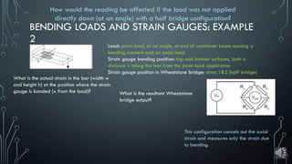 Strain gauge examples and worksiznhdbhhdnh | PPTX
