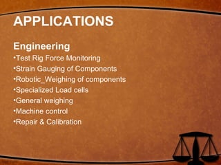 Strain gauge load cell (Industrial Measurement) | PPT