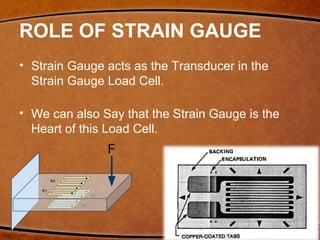Strain gauge load cell (Industrial Measurement) | PPT