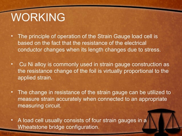 Strain gauge load cell (Industrial Measurement) | PPT | Physics | Science